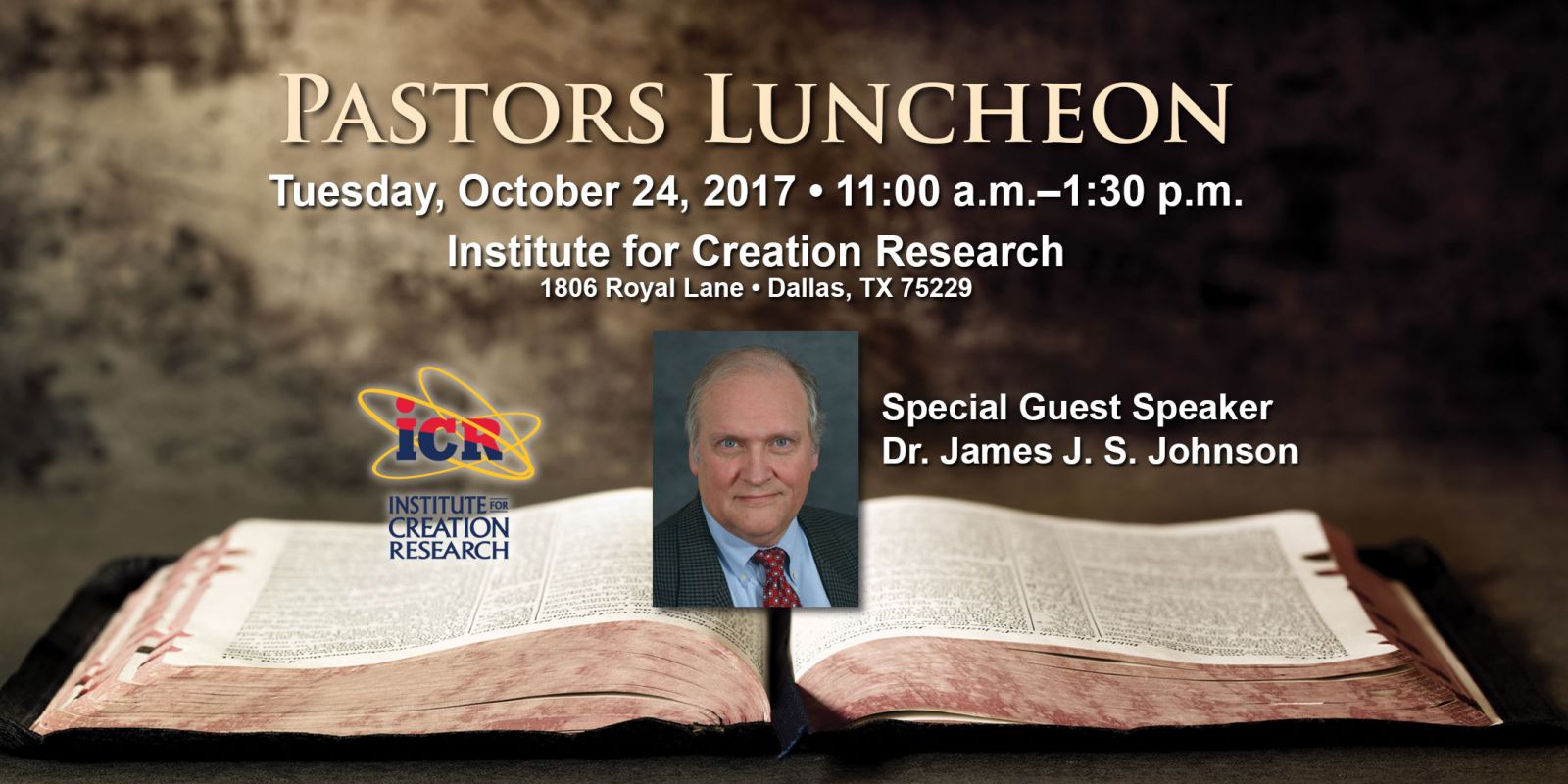 Pastors Luncheon â€¢ Dallas, TX | The Institute for Creation Research
